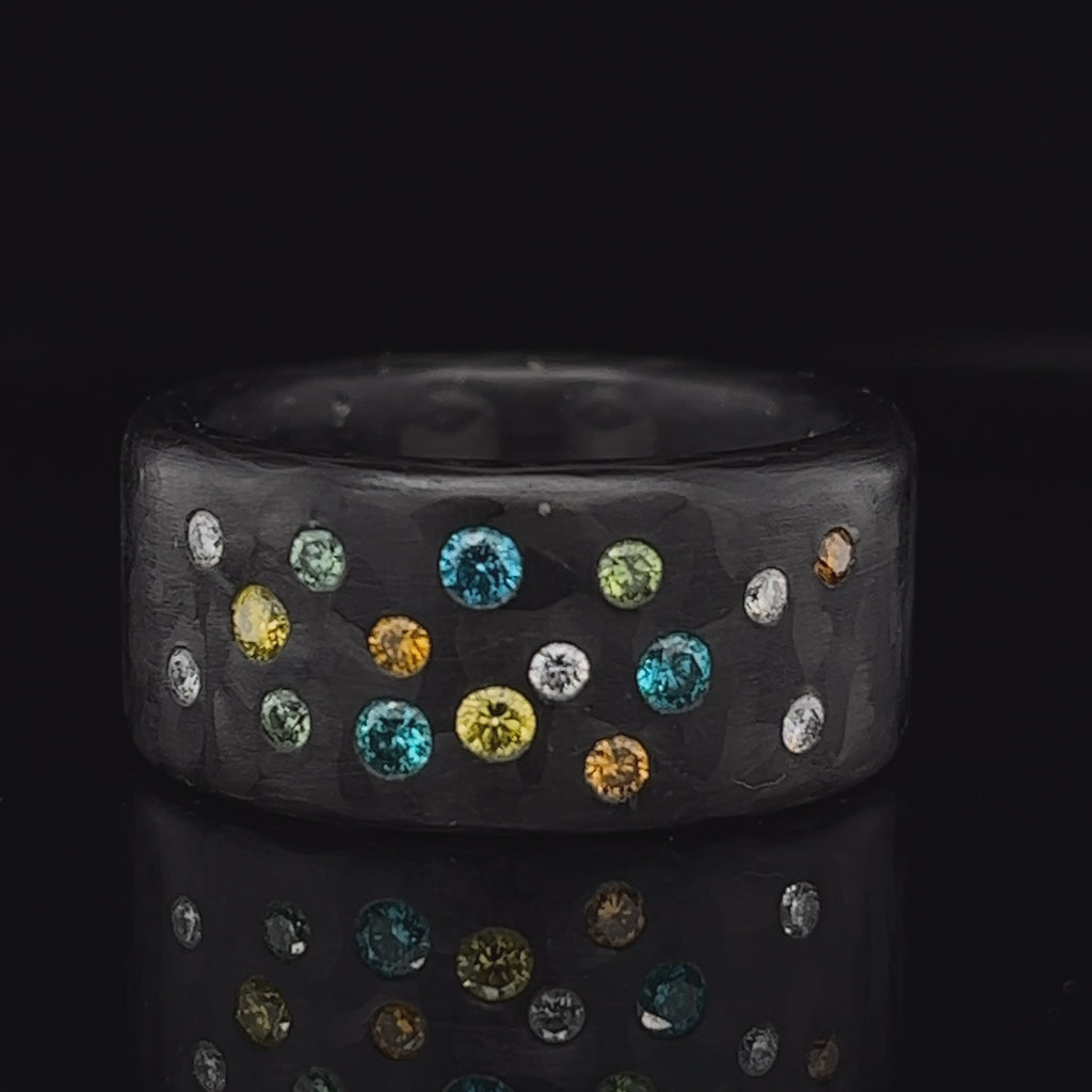 Carbon Supernova Diamond Ring – DESIGNYARD