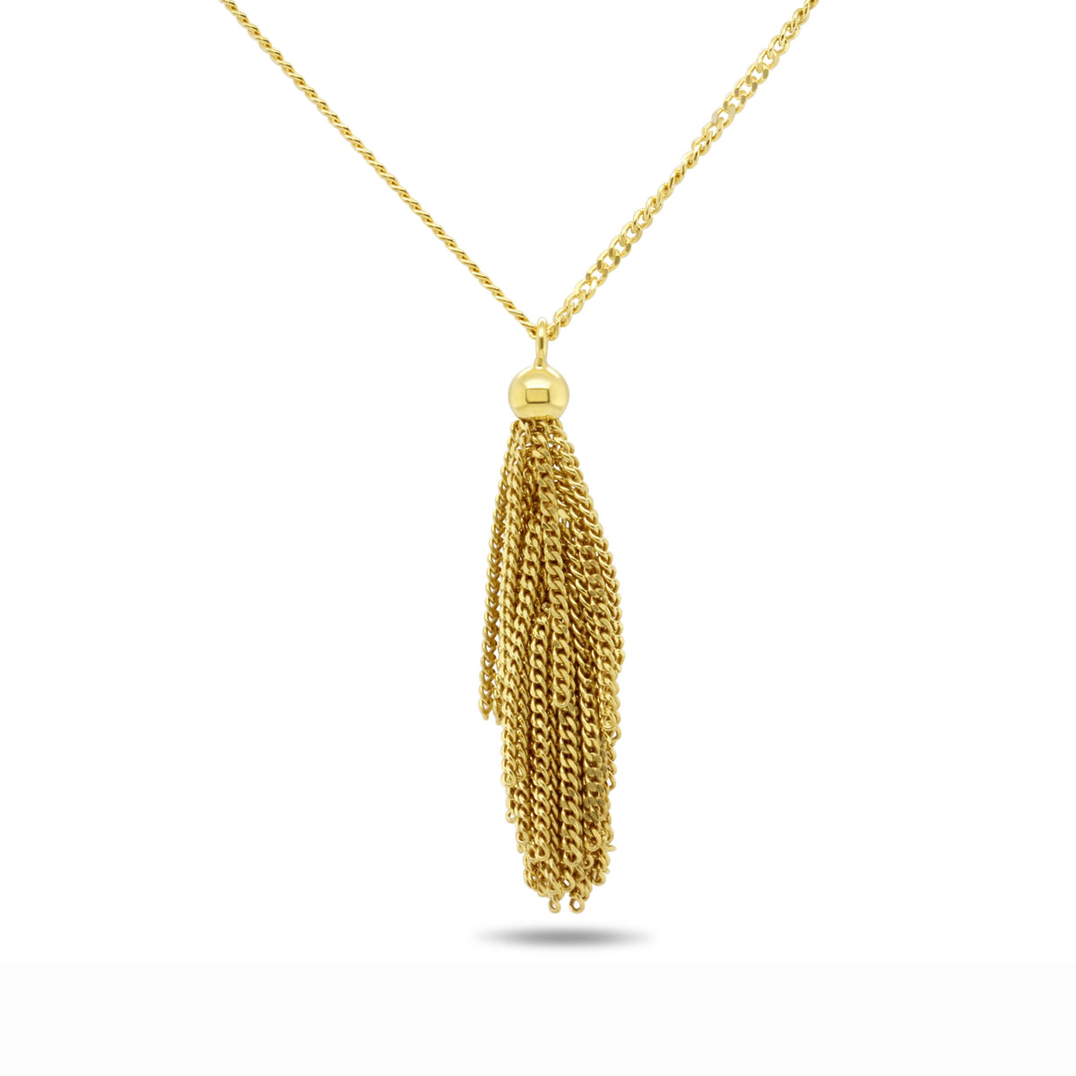 18k Yellow Gold Tassel Collier – DESIGNYARD
